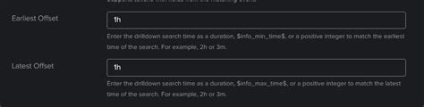 drill down search earliest latest offset splunk community