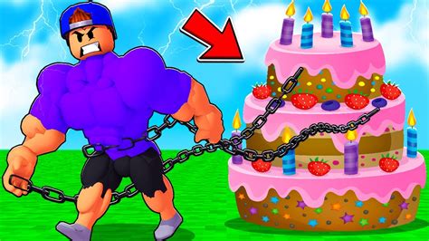 Can I Pull Giant Desserts In Roblox Super Strong Simulator Youtube