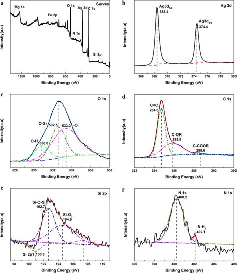The XPS Spectra Of AgNPs SiO2NWs RGO Nanocomposites A Survey Spectrum