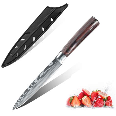 Dfito 5 Kitchen Knife Japanese Damascus Stainless Steel Pattern Chef