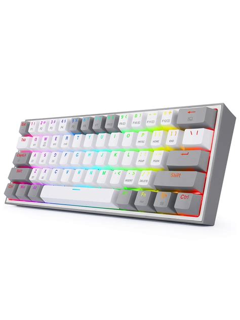Teclado Mecanico Redragon Fizz Pro Blanco-Gris K616 | DisT Guatemala