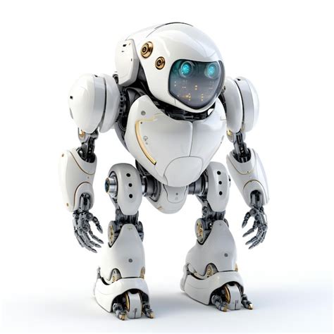 Premium Ai Image A Robot Isolated On White Background