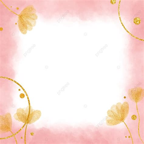 결혼식 배경에 금 꽃 꽃 결혼식 황금 청첩장 국경 청첩장 배경 일러스트 및 사진 무료 다운로드 Pngtree
