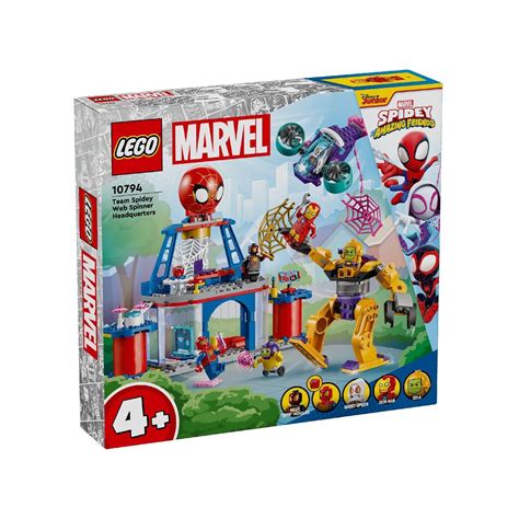 Lego Spiderman Marvel Super Heroes Team Spidey Web Spinner Headquarters