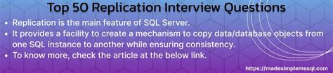Top 50 Replication Interview Questions Madesimplemssql