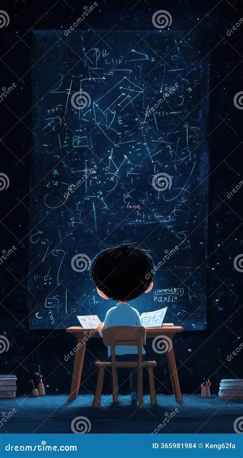 Complex Math Calculations With Chalk Green Chalkboard Illustration Trigonometric Formulas With