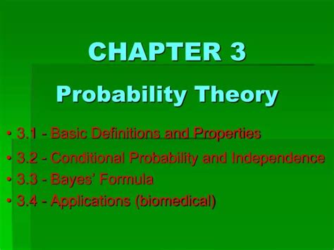 PPT CHAPTER 3 Probability Theory PowerPoint Presentation Free Download ID 3239240