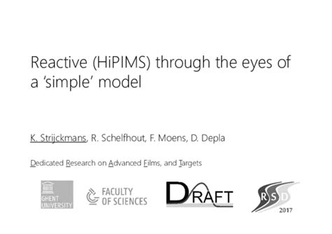 Pdf Reactive Hipims Through The Eyes Of A Simple Model