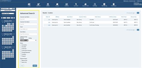 New Feature Alert Advanced Search Catertrax