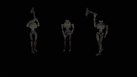 Robot Miner And Robot Security 3d Turbosquid 1954105