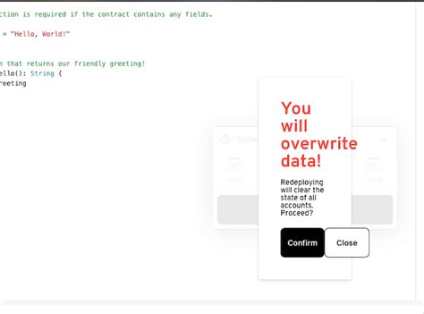 Redeploy Modal Pop Up Inside Signer Panel Issue 536 Onflow Flow
