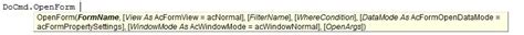 Microsoft Access Tips Control Form Opening Datamode Openargs And The Docmd Openform Method
