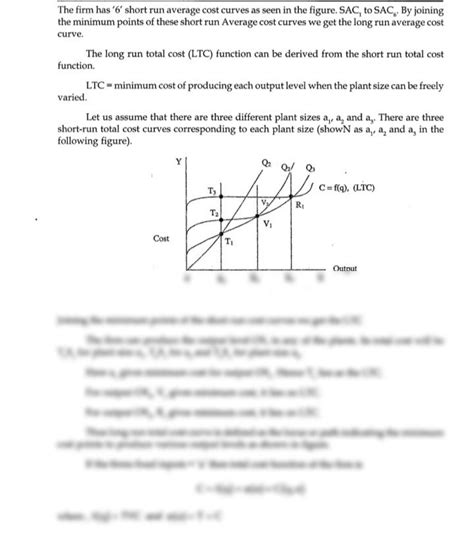 SOLUTION: Long run cost function - Studypool