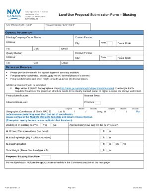 Navcanada Caenf Ldu 100 Land Use ProposalF LDU 100 Land Use