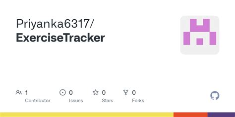GitHub Priyanka6317 ExerciseTracker