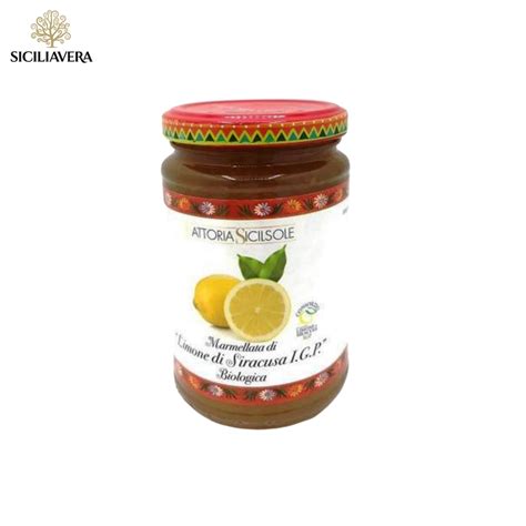 Marmellata Di Limoni Di Siracusa I G P Biologica Sicilia Vera Shop
