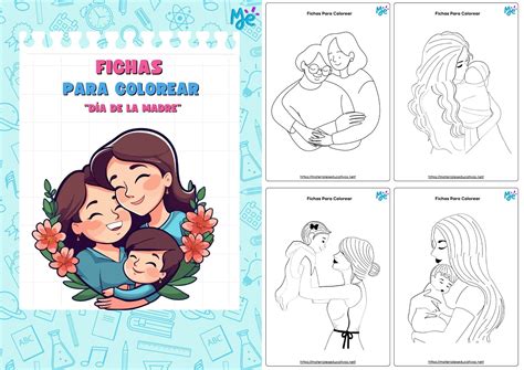Fichas Para Pintar Del Dia De La Madre Materiales Educativos