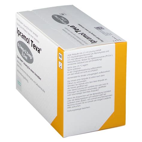 Ipramol Teva® 0 5 Mg 2 5 Mg 2 5 Ml 2x30 St Mit Dem E Rezept Kaufen Shop Apotheke