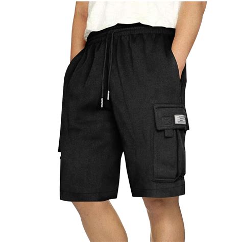 Lmcalzta Mens Shorts Casual Drawstring Elastic Waist Running Workout