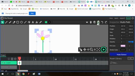 how to build a drawing out of simple shapes and animate it using the
