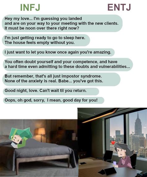 Mbti Couples Texting Each Other At 1 Am R Mbtimemes