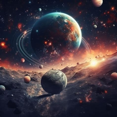 Premium Ai Image Space Background