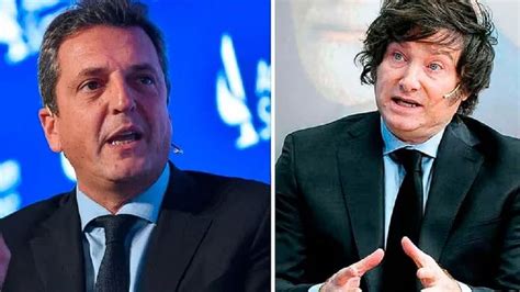 Sergio Massa Y Javier Milei Cruzan Mensajes De Convivencia Política Y