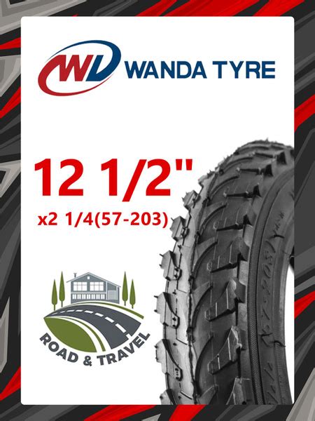 Велопокрышка Wanda 12 1/2"x2 1/4 (57-203) P182 черный VP182122250001 ...