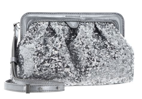 Coccinelle Diletta Paillettes Mini Bag Paillet Silver Silver Modeherz