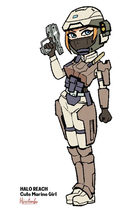 Halo Reach Cute Marine Girl Funded By My Honorable Patrons Halo