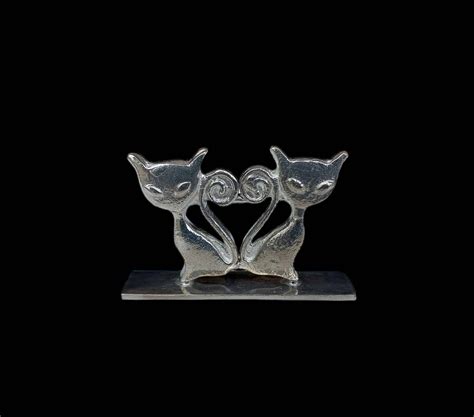 Poesjes Op Tinnen Plaatje Tin Art Edeltingieterij