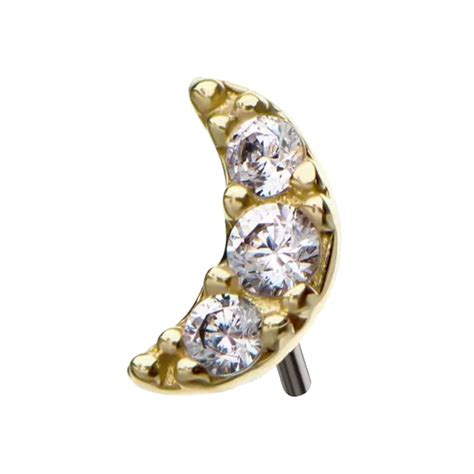 Gemmed Moon Threadless Attachment Cherrycore