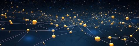 Blockchain Network Concept Richly Detailed Representation Of Interconnected Nodes Against A Deep