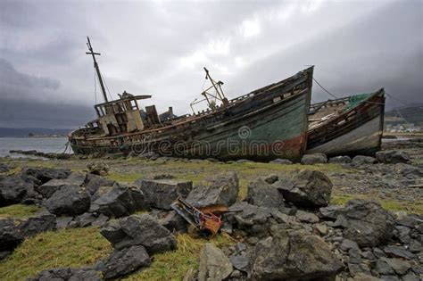 Old Fishing Boats Stock Image Image Of Decrepit Scotland 8687853