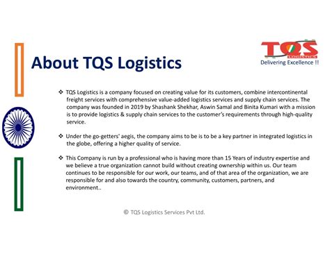 Ppt Tqs Logistics Services In Delhi Powerpoint Presentation Free