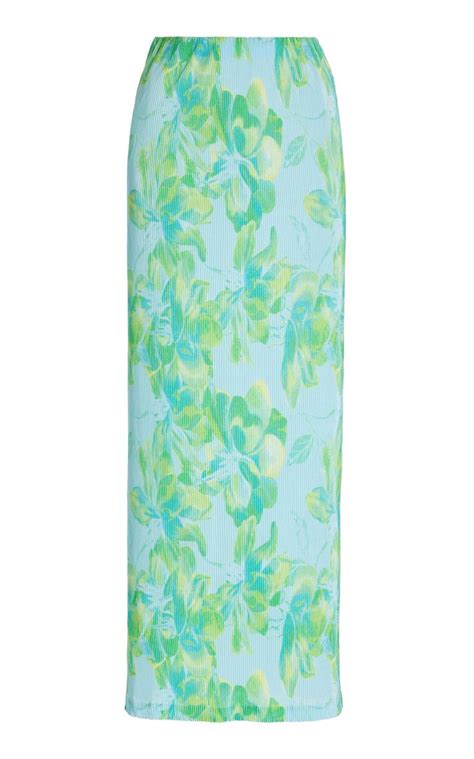 Meet The Sky Pleated Maxi Skirt By Third Form Moda Operandi