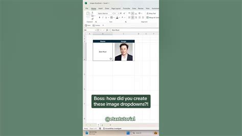 keep your dropdowns in style by adding images 🤯 excel exceltips