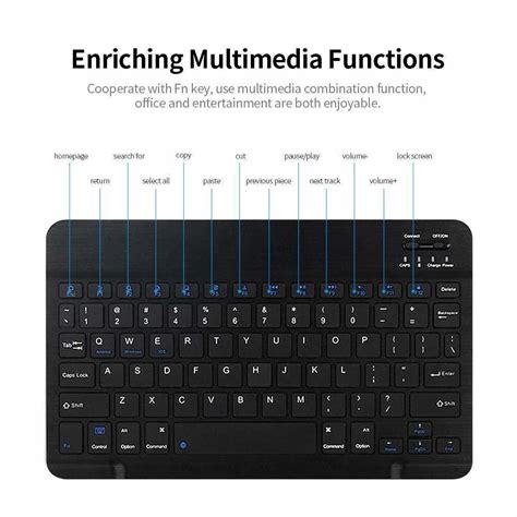 10 Bt Wireless Keyboard Minor Language Keyboard Ultra Thin Rechargeable