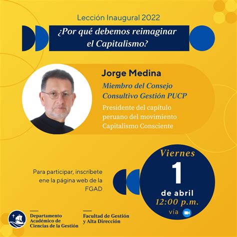Lección Inaugural De Gestión 2022 Facultad De Gestión Y Alta
