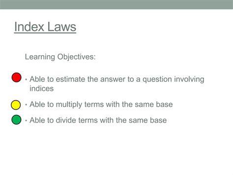 Index Laws Ppt Pptx
