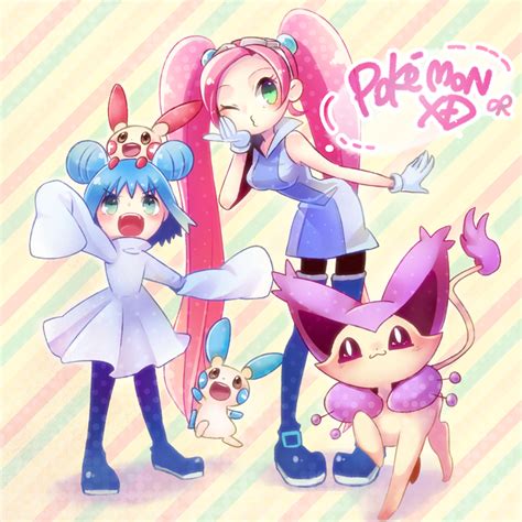 Plusle Minun Delcatty Jovi And Lovrina Pokemon And 2 More Drawn