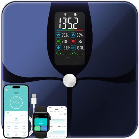 Lepulse Body Fat Scale For Body Weight 468” Large Display With Trend