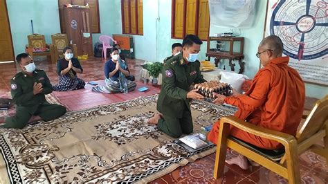 လှိုင်းဘွဲမြို့နယ် ဘုရားနှစ်ဆူဘုန်းတော်ကြီးကျောင်းတွင် ရဟန်းသံဃာများအတ
