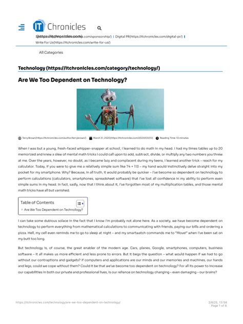 Technology Dependency Are We Too Reliant On Technology It