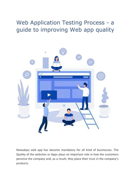 PPT Web Application Testing Process A Guide To Improving Web App Quality PowerPoint