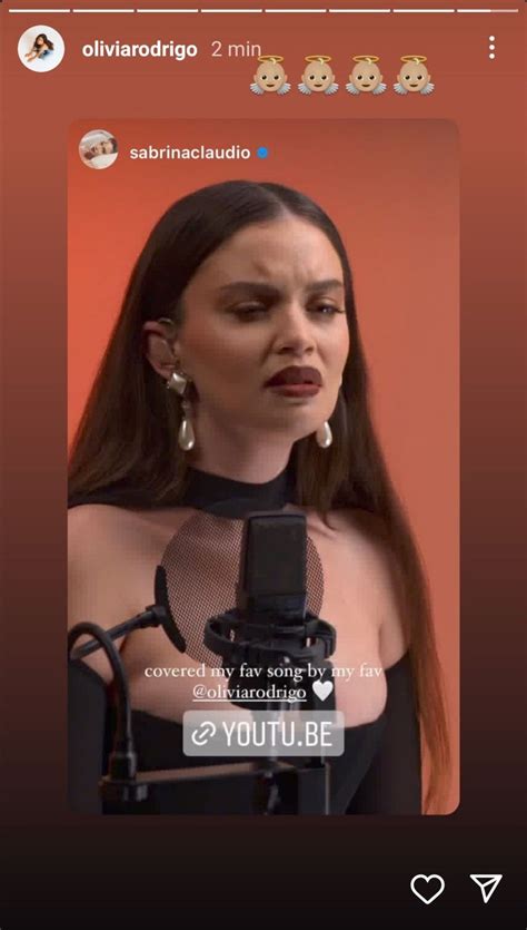 Olivia Rodrigo On Her Instagram Story