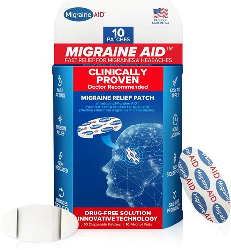 Migraine Aid Migraine Relief Patches Fast Acting Non