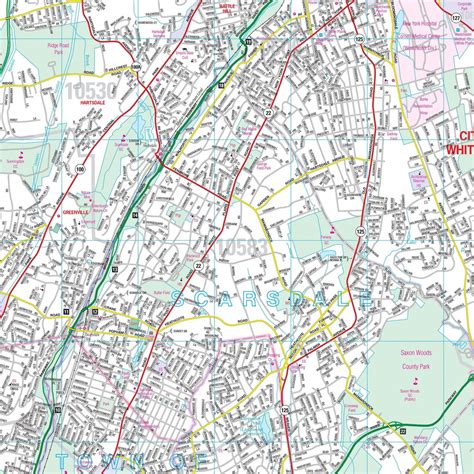 Labeled Map Of Westchester County