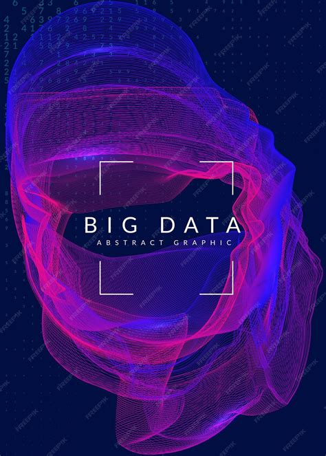 Premium Vector Big Data Background Technology For Visualization
