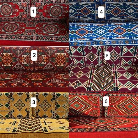 Small Majlis Sofa Small Floor Cushions Ethnic Sitting Set Living Room Decor Turkish Arabic